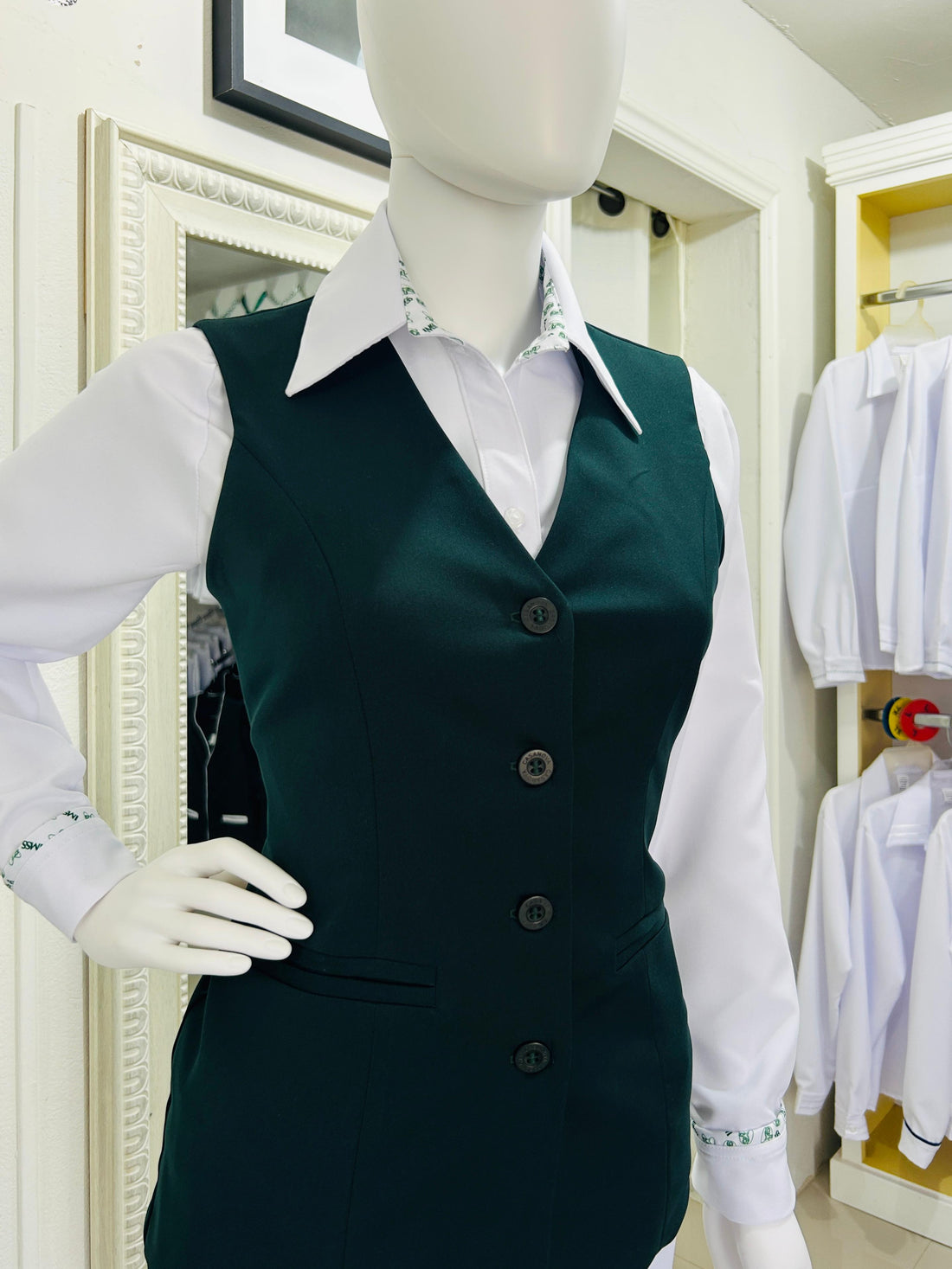 Chaleco Verde IMSS – Casanova Uniformes Y Accesorios