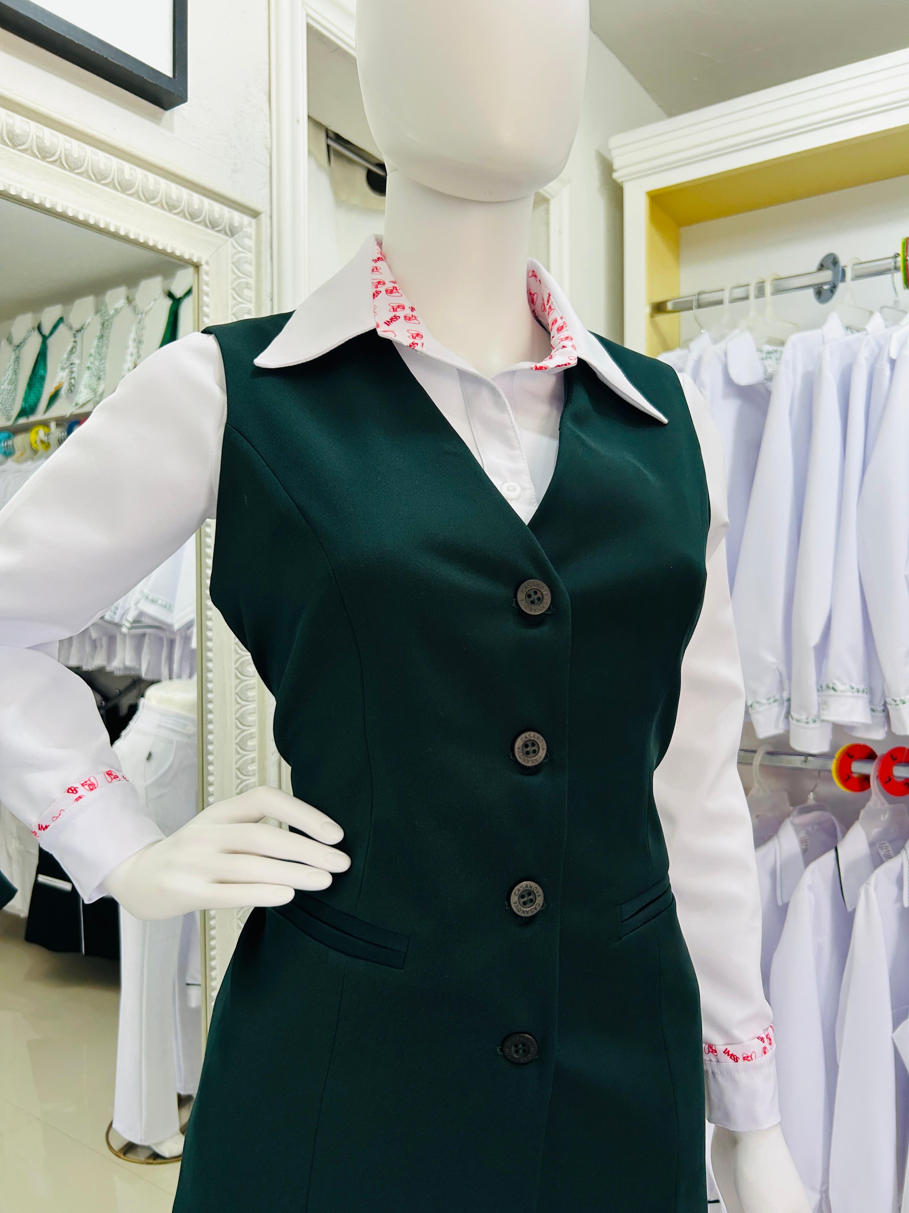 Blusa I ♡ IMSS Roja (Manga Larga) – Casanova Uniformes Y Accesorios